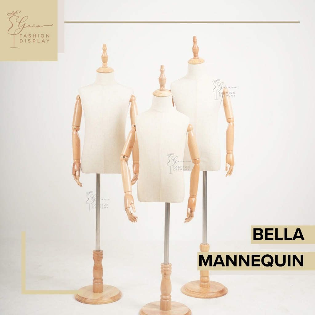 Jual Patung Manekin DM Anak Tangan Robot Tiang Kayu Kepala Kayu Display ...