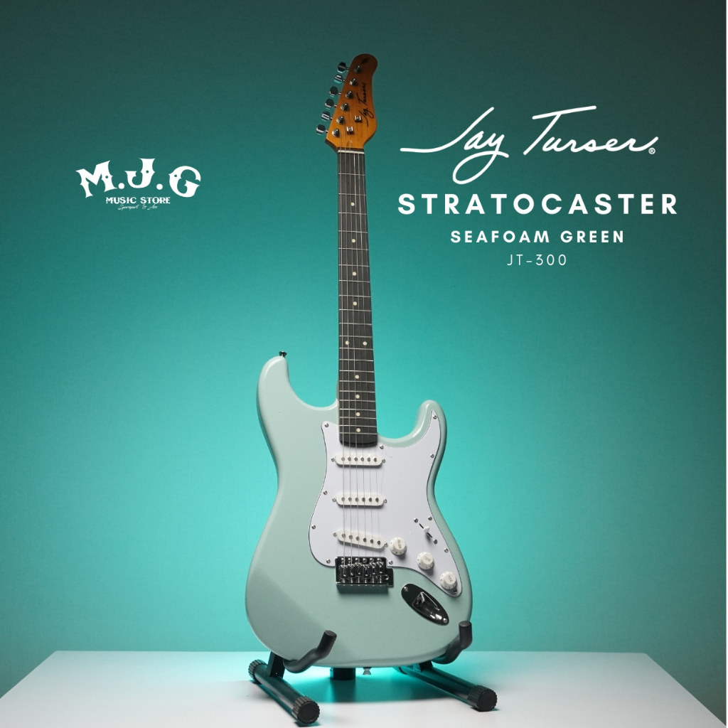 Jual gitar elektrik stratocaster jay turser JT 300 SFG seafoam green ...