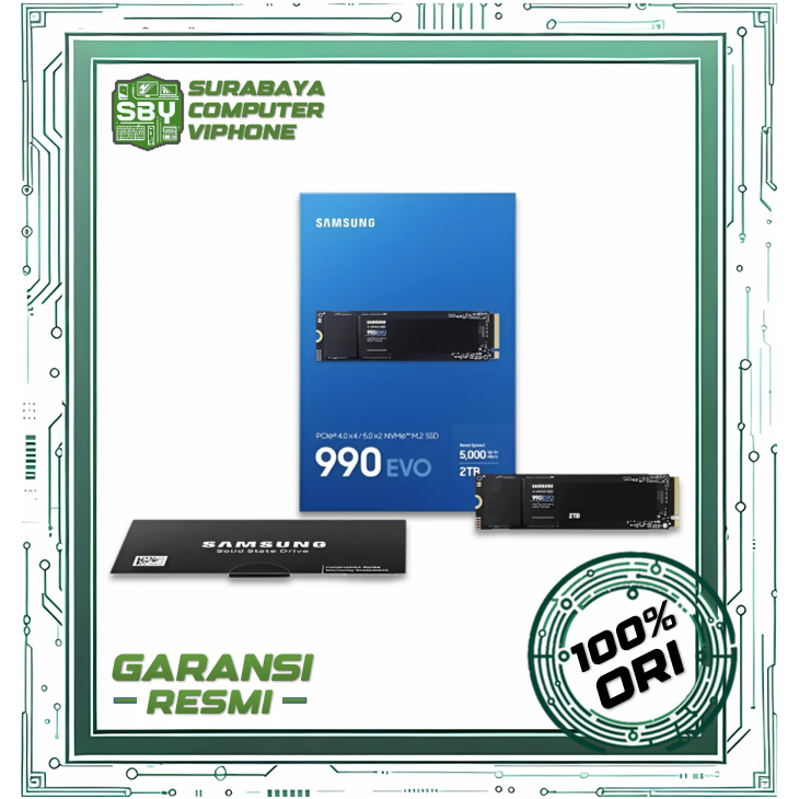 Jual SSD M.2 NVMe SAMSUNG 990 EVO | Kecepatan Baca Tulis 5,000/4,200MB ...