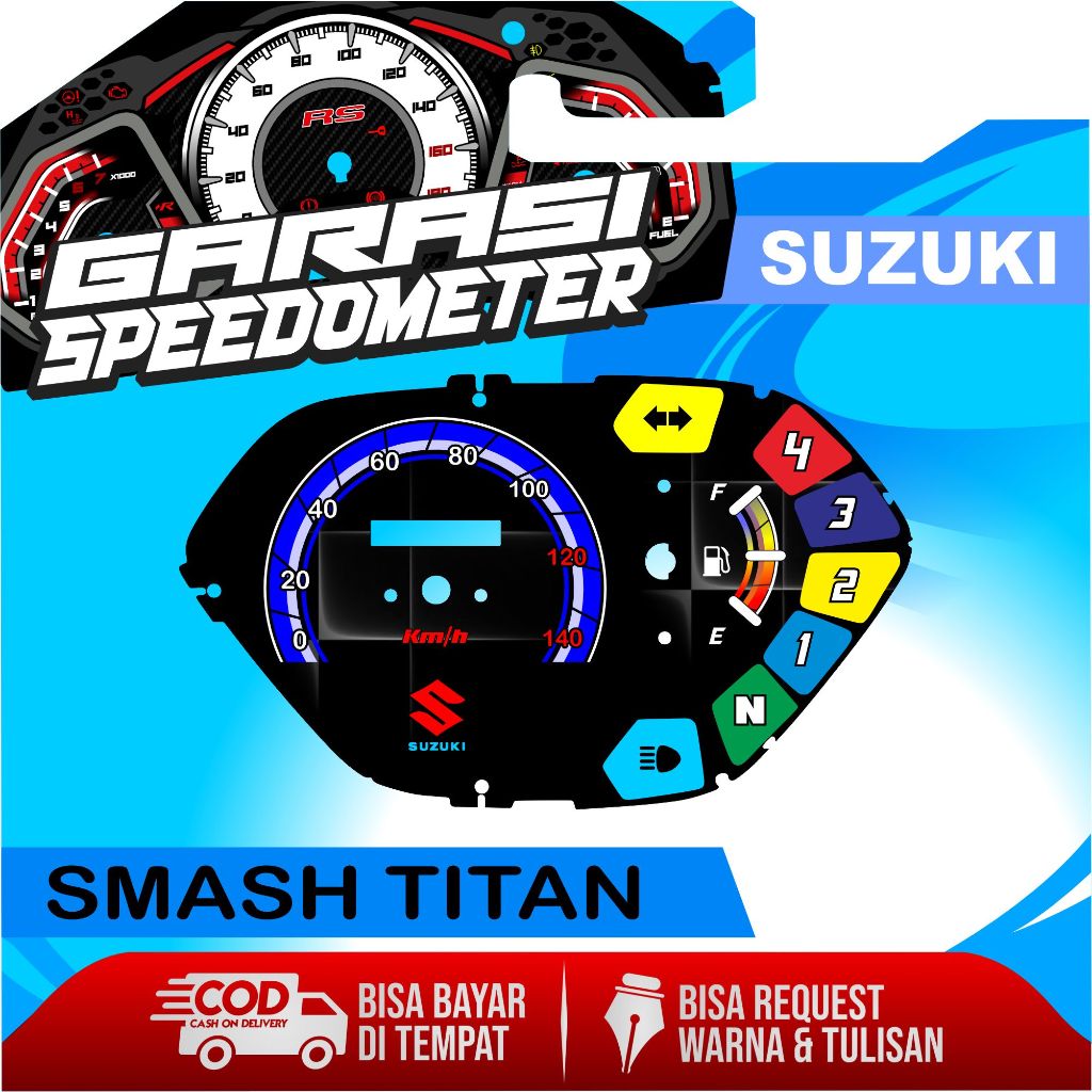 Jual PAPAN SPEEDOMETER CUSTOM SUZUKI SMASH TITAN | Shopee Indonesia