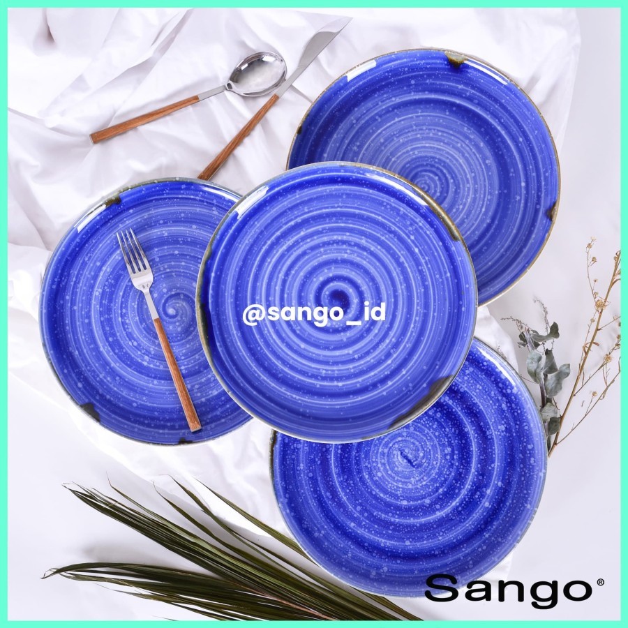 Jual Sango Piring Ultramarine (Isi 4) | Shopee Indonesia