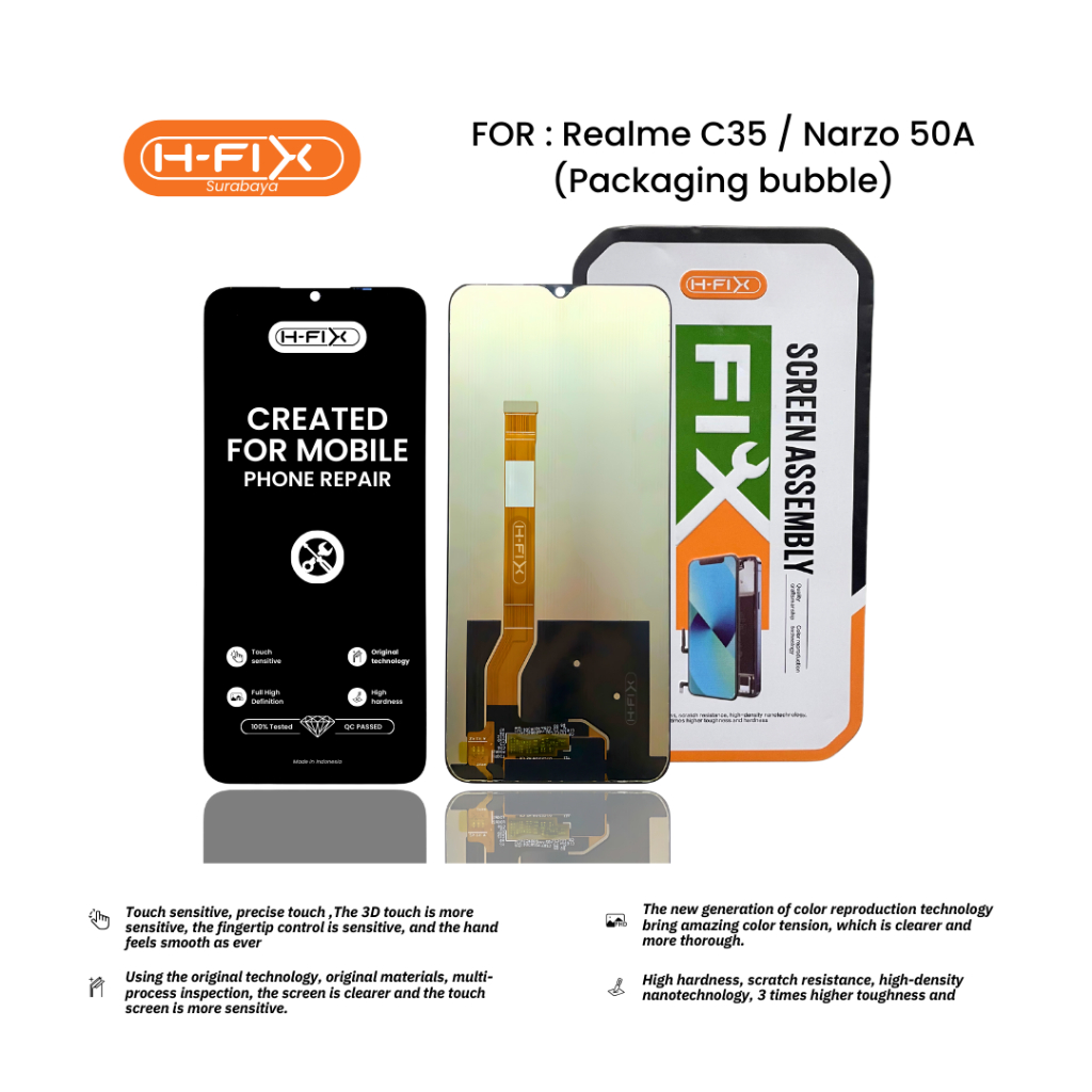Jual H-Fix Lcd Realme C35 / RMX3511 / Narzo 50A Prime Fullset ...