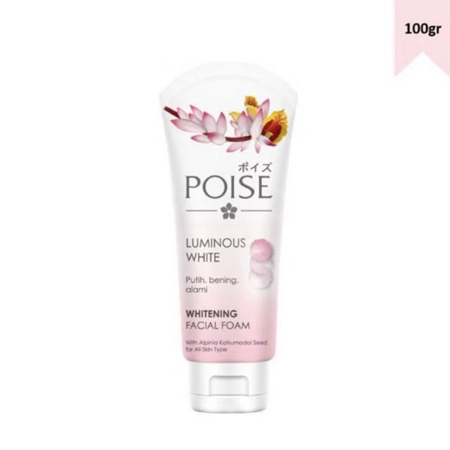 Jual Poise Facial Foam Sabun Cuci Muka Luminous White Tube 100 gr ...