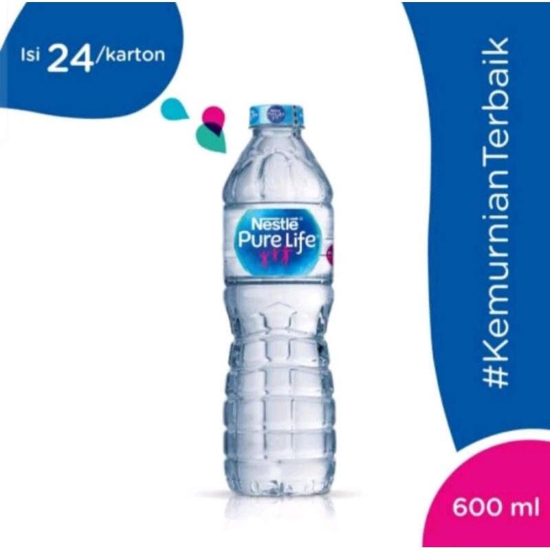 Jual Air Mineral Nestle 600 ML x 24 Botol / Dus | Shopee Indonesia