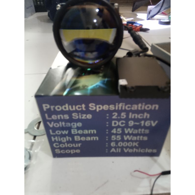 Jual lampu utama led biled vinyx p25 2.5 inch inch projector lens ...