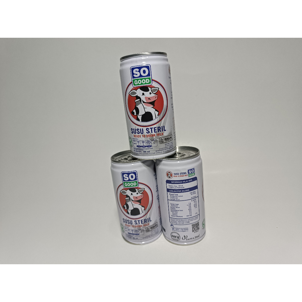 Jual So Good Susu Sapi Steril Kaleng / Can 189ml / Susu Segar / Susu ...