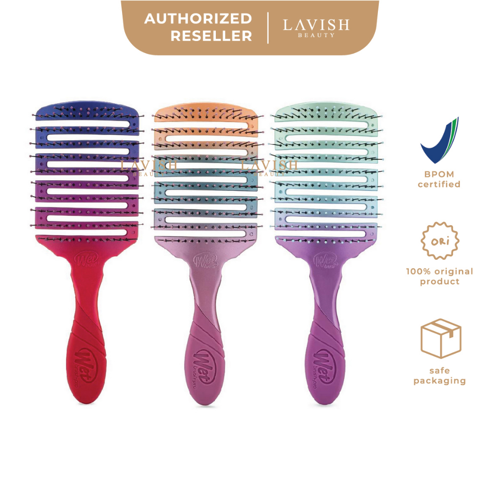 Jual THE WET BRUSH Pro Flex Dry Paddle Bold Ombre | Shopee Indonesia