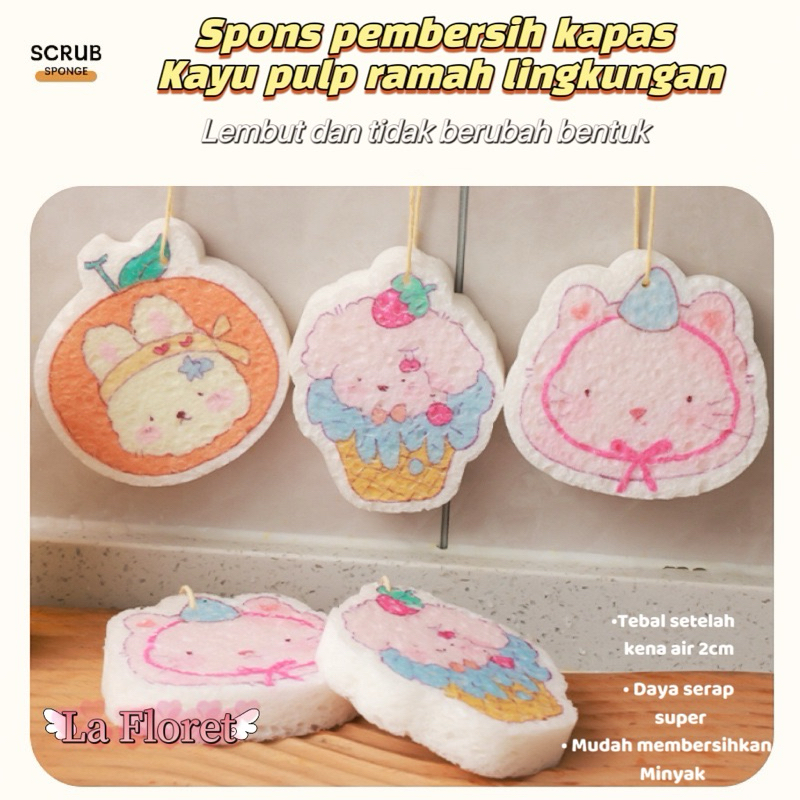 Jual Cleaning Sponge / Spons kompres Cuci Piring pembersih serbaguna ...