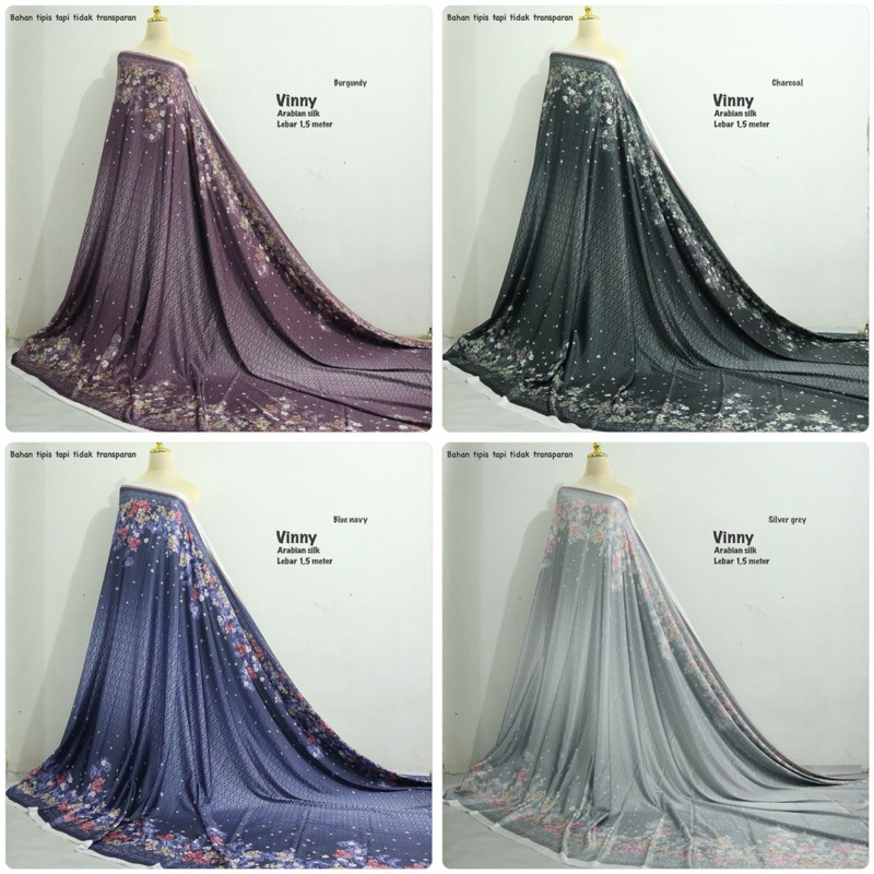 Jual TERBARU kain arabian silk // kain silk motif // kain silk lembut ...