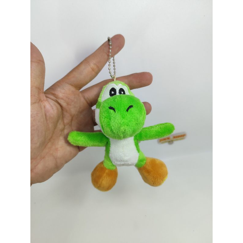 Jual boneka Yoshi super Mario Bros original mini keychain Nintendo ...