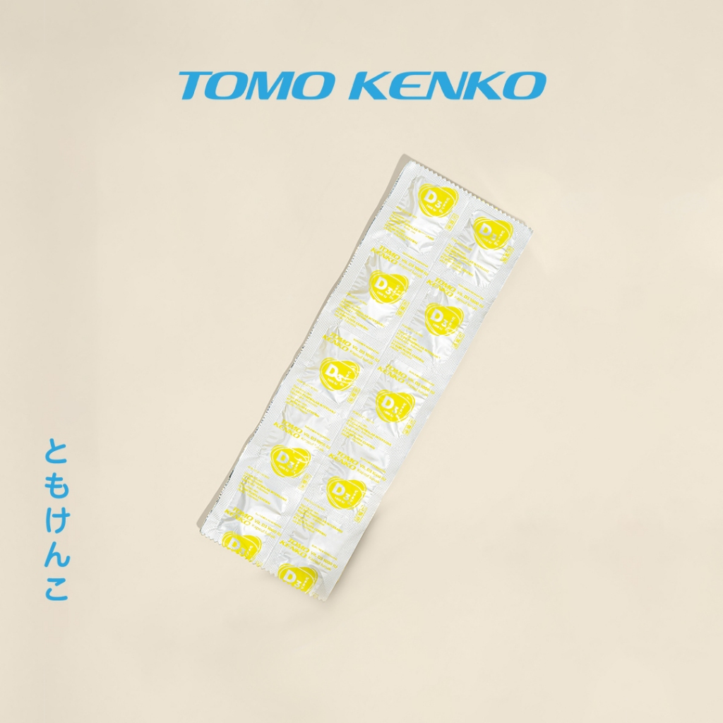 Jual Tomo Kenko Vitamin D3 1000 IU Kemasan Strip | Shopee Indonesia