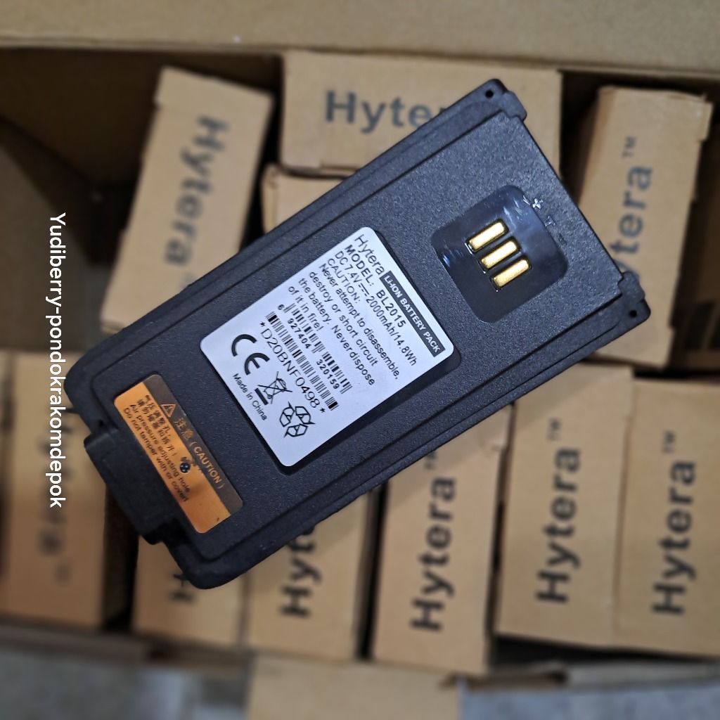 Jual Baterai Ht Hytera Pd988 Baru Battery Hytera Pd 988 Original Tipe/Model BL2015 Jenis Lithium ...