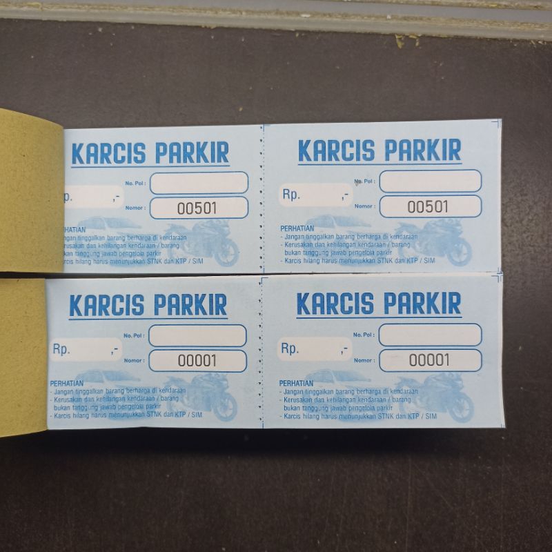 Jual karcis parkir dengan nomor urut | Shopee Indonesia