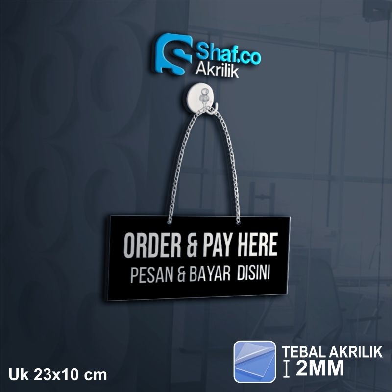 Jual AKRILIK SIGN BOARD ORDER & PAY HERE // PESAN & BAYAR DISINI ...