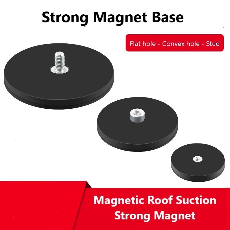 Jual Magnet kuat berlapis karet (Strong Magnetic Roof Suction Bracket ...