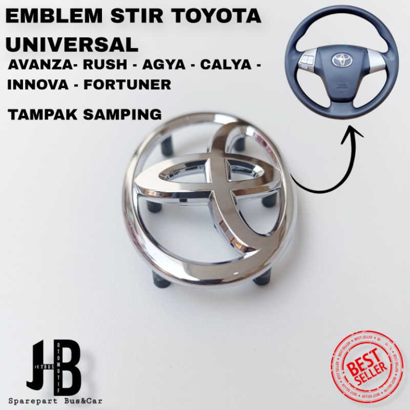 Jual Logo Stir Toyota Emblem Stir Toyota Universal (Semua Mobil Toyota ...