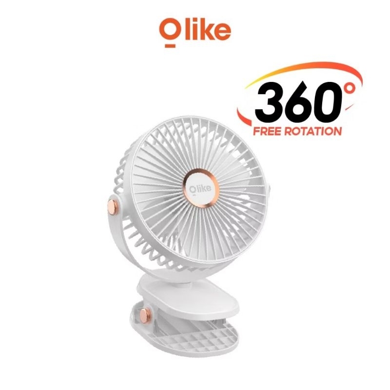 Jual Olike Kipas Angin Portable PF4 Clip On Desk Fan White | Shopee ...
