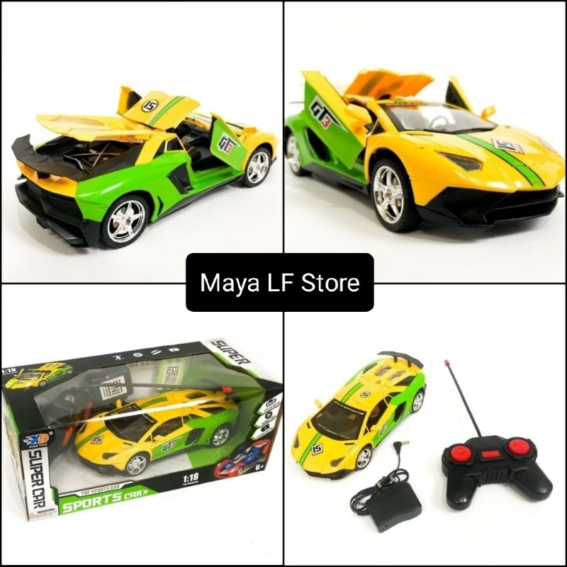 Jual Mobil Sport RC remote control /Sports car 1:18 /mainan anak Mobil ...