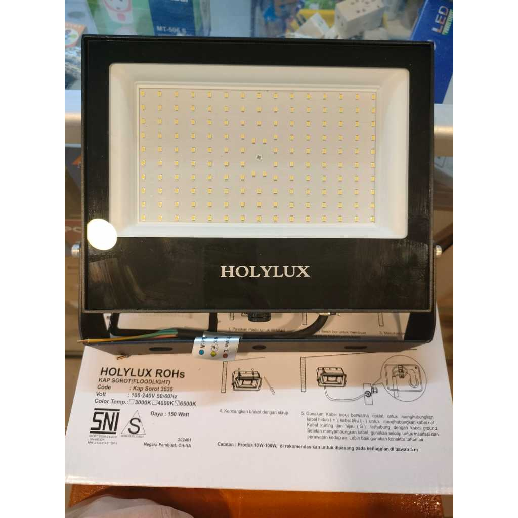 Jual LAMPU SOROT LED 150W/ KAP SOROT LED 150 WATT HOLYLUX | Shopee ...
