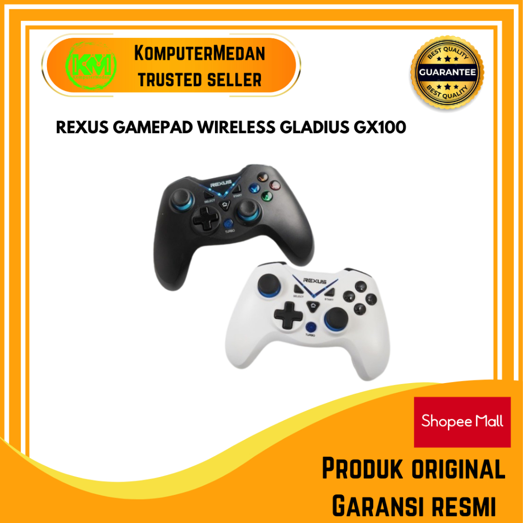 Jual REXUS GAMEPAD WIRELESS GLADIUS GX100 BLACK | Shopee Indonesia