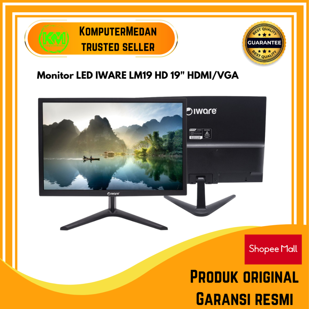 Jual Monitor LED IWARE LM19 HD 19" HDMI/VGA | Shopee Indonesia