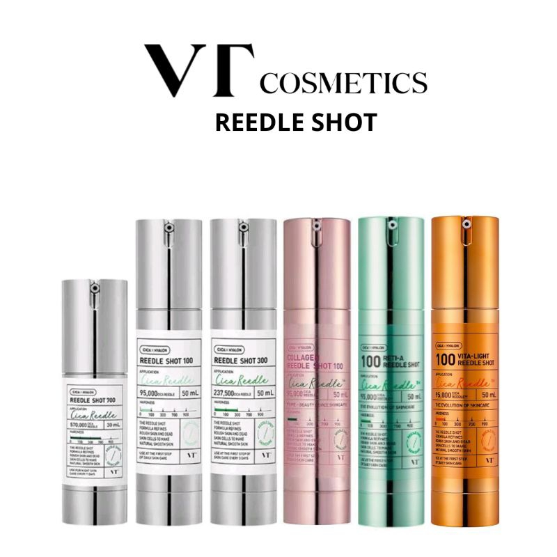 Jual VT COSMETICS Cica Reedle Shot Essence / Collagen / Retinol 50, 100, 300, 700 | Shopee Indonesia