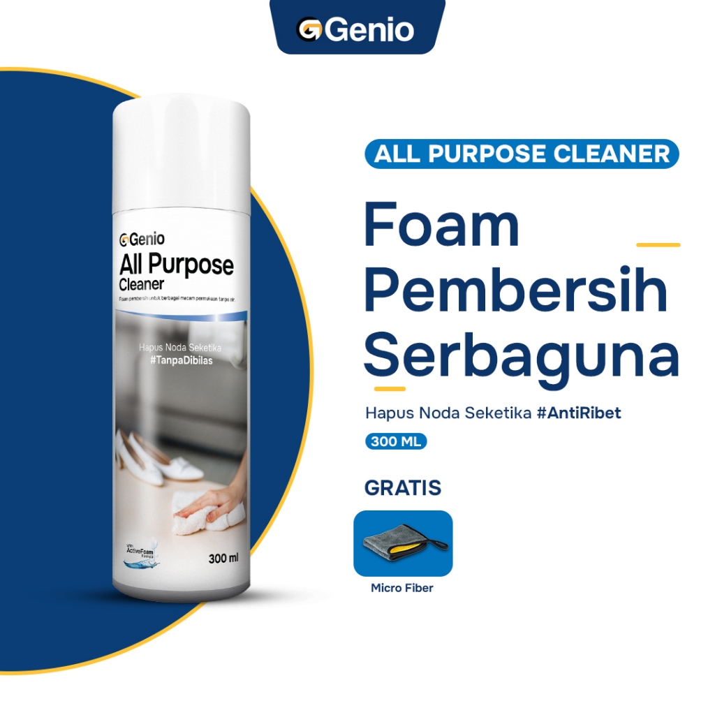 Jual GENIO All Purpose Cleaner - Foam Pembersih Instan Sepatu, Tas ...