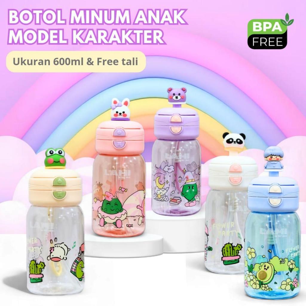 Jual Botol Minum Anak BPA FREE Kuru Kapasitas 600ml | Shopee Indonesia