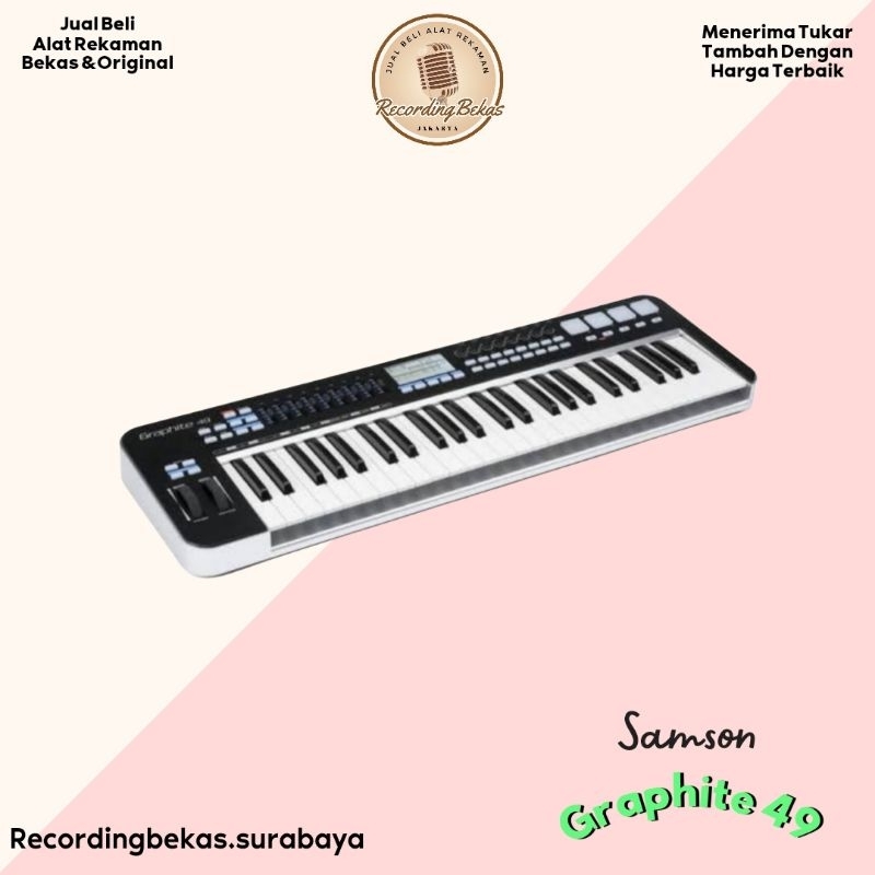 Jual Midi Keyboard Samson Graphite 49 (Bekas) | Shopee Indonesia