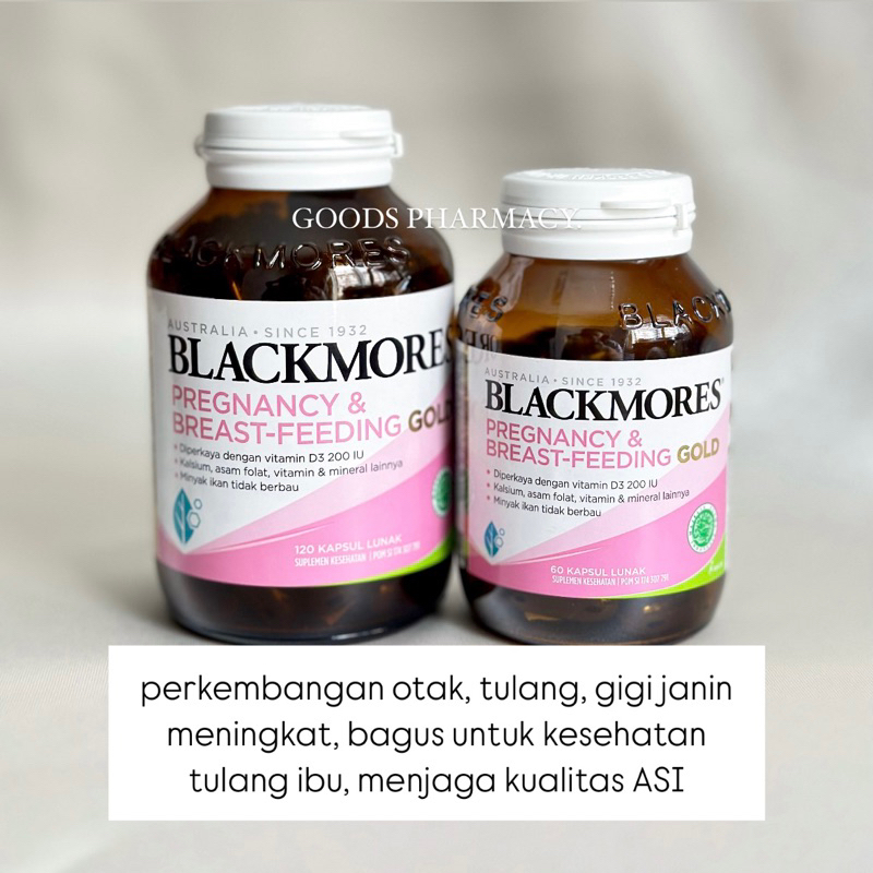 Jual Blackmores Pregnancy & Breast-Feeding Gold (120 Tablet) Suplemen ...