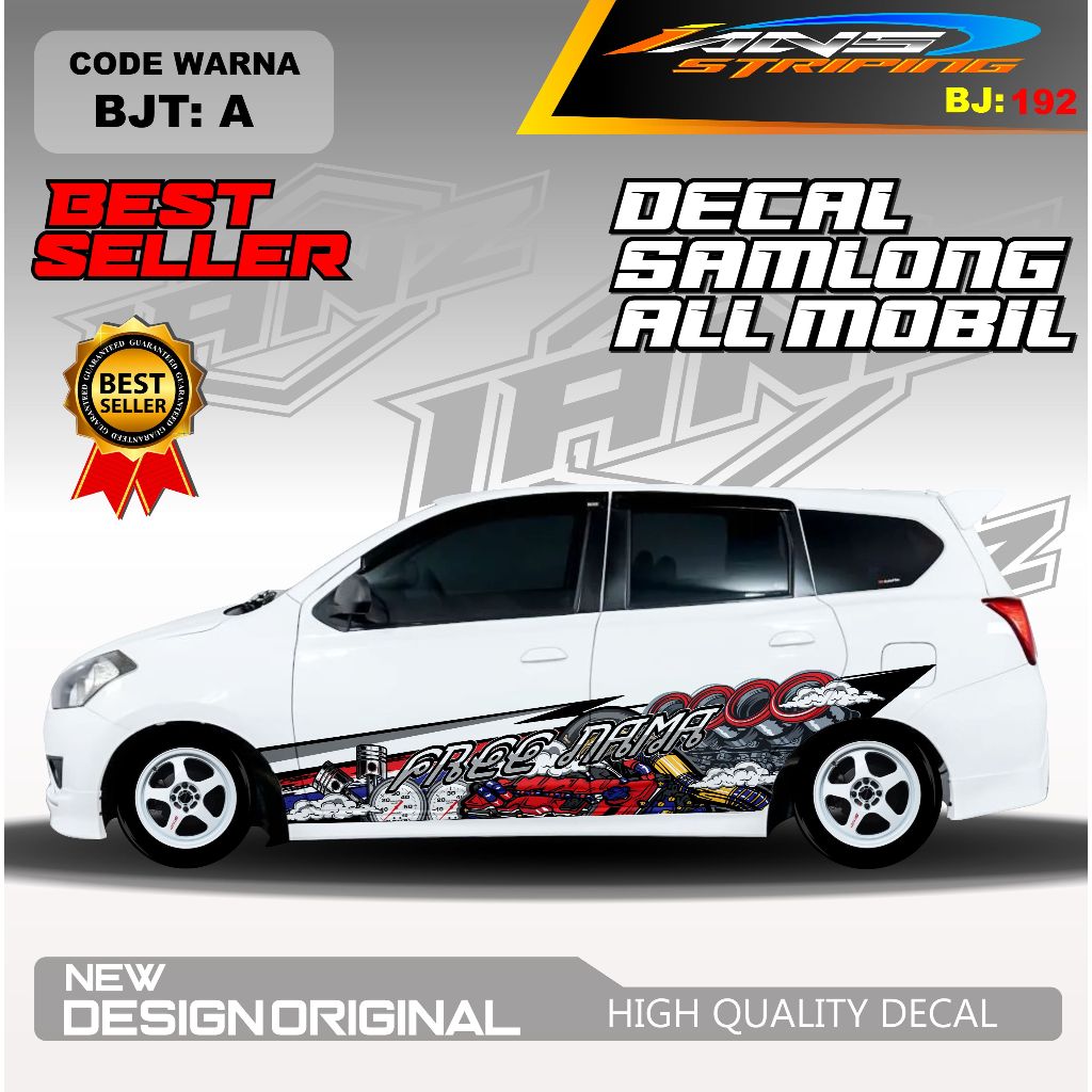 Jual BJT192-LIVERY MOBIL SAMLONG SIAP CUSTOM SEGALA JENIS MOBIL-STIKER ...