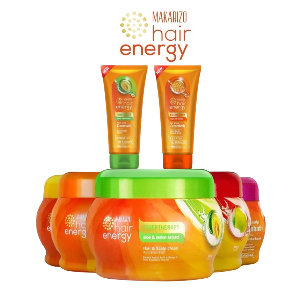 Jual MAKARIZO Hair Energy Fibertherapy Hair & Scalp Creambath 200ml ...