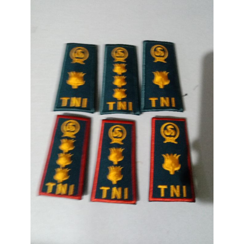 Jual pangkat pdh suplai mayor letkol kolonel staf Lis merah komando ...