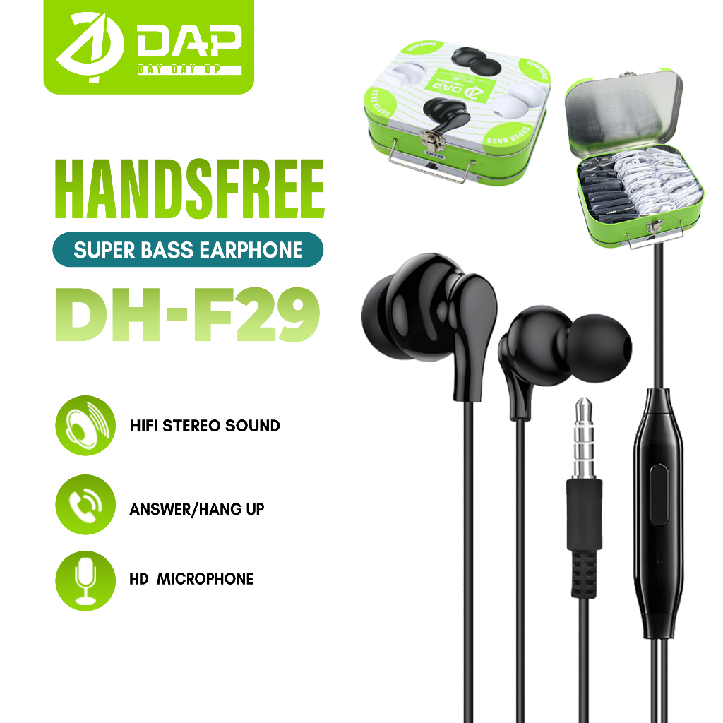Jual DAP DH-F29 Handsfree Super Bass Mega Bass / Handset Mega bass DAP ...