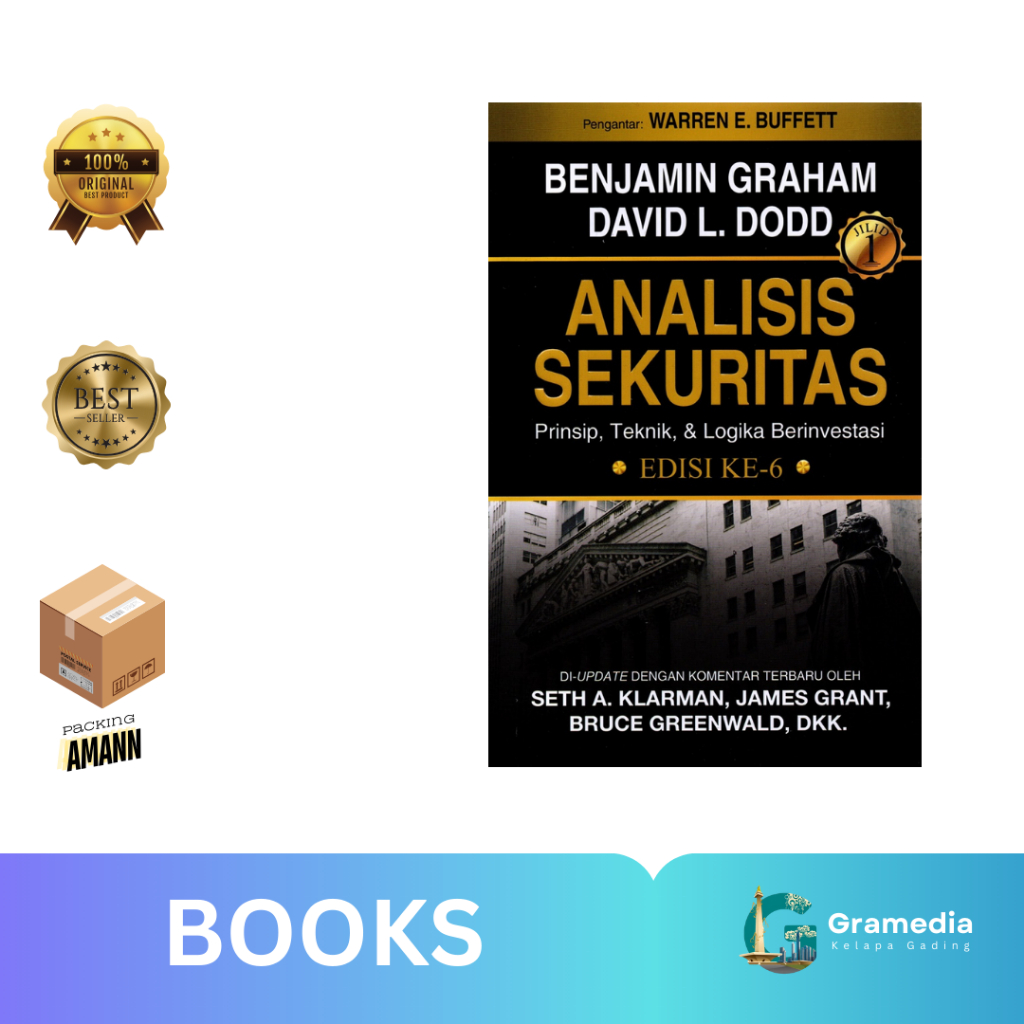 Jual Gramedia MKG - Buku Pendidikan Analisis Sekuritas Jilid 1 Edisi Ke 6 (Benjamin Graham dan ...