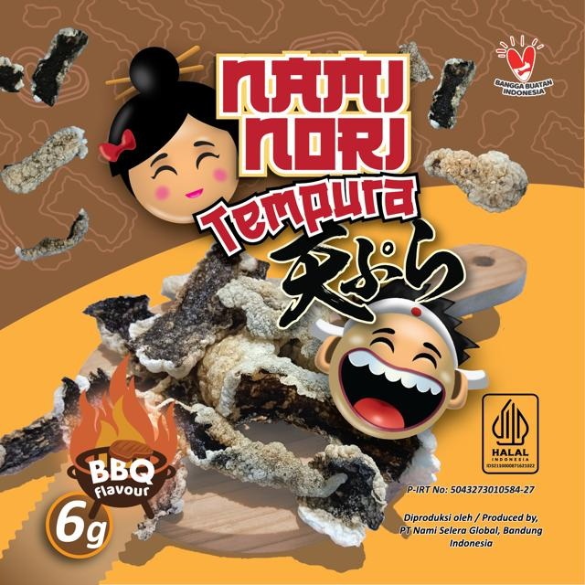Jual NAMINORI TEMPURA Cemilan Rumput Laut / Seaweed / Nori rasa BBQ (1 ...