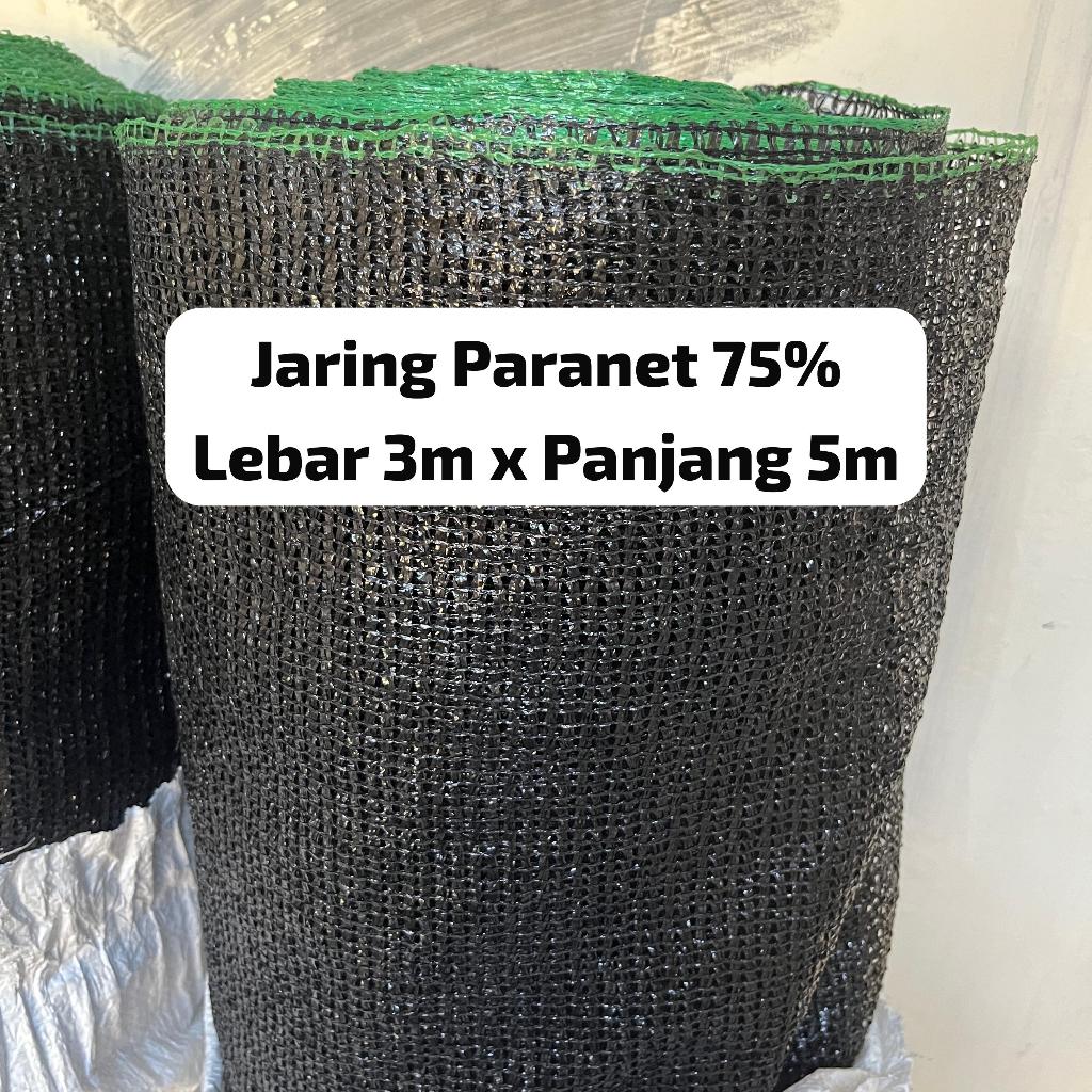 Jual Jaring Paranet 75% LEBAR 3 METER x PANJANG 5 METER / Jaring Hitam ...