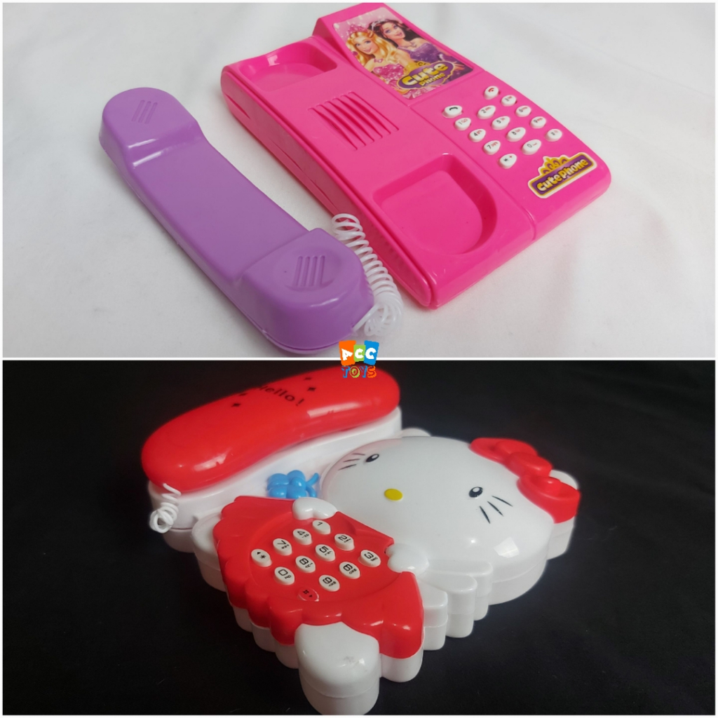 Jual Mainan Anak Telepon Phone Karakter Baterai Suara Musik Musical Toy ...