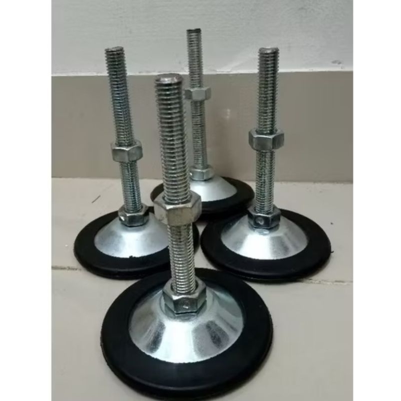Jual 1 set adjuster kaki conveyor M20 x 150 + karet foot adjuster Table ...