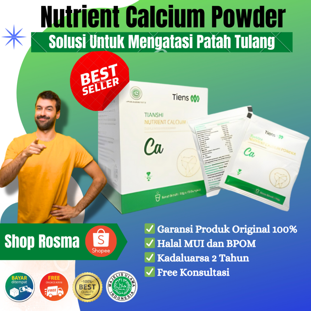 Jual Susu Untuk Patah Tulang Original Kalsium Nutrient Calsium Calsium ...