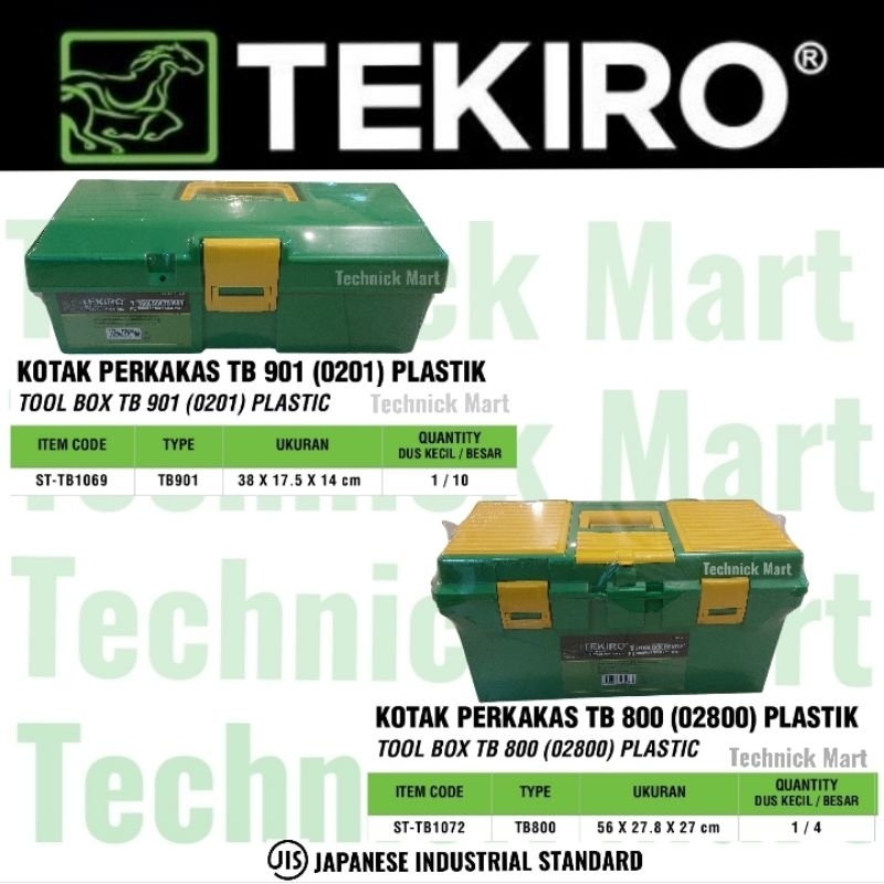 Jual TEKIRO tool box plastik 0201 dan 02800 box perkakas mekanik montir bengkel | Shopee Indonesia
