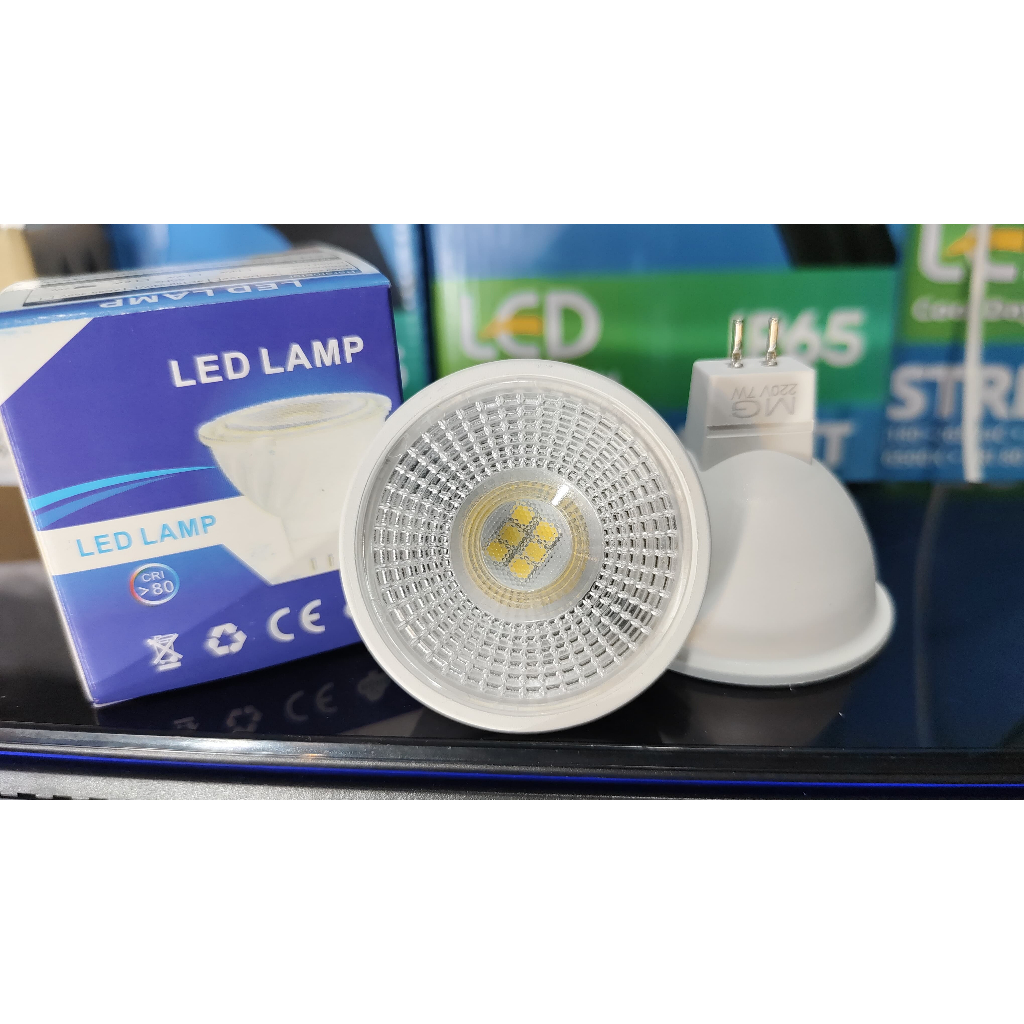 Jual Lampu Halogen Spot COB MR16 LED 7w 7 watt 220v MR 16 Tusuk | Shopee Indonesia