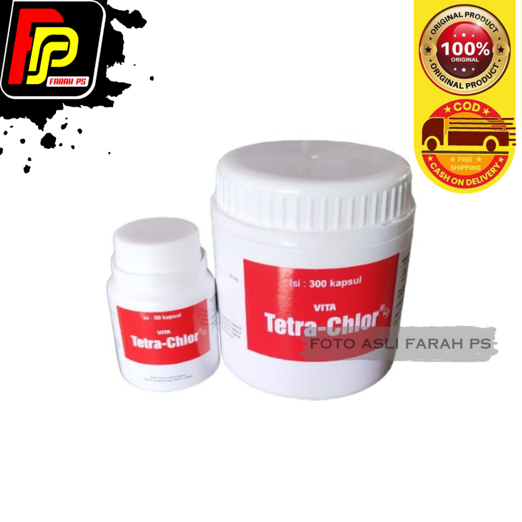 Jual Tetra Chlor 50 Kapsul Obat Kolera, korisa, pullorum, crd - Obat ...
