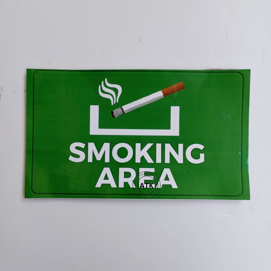 Jual Stiker Smoking Area - Area Merokok - Merokok Disini | Shopee Indonesia