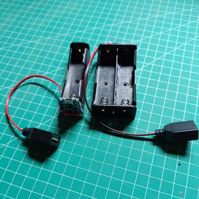 Jual Cas Baterai Lithium ion 18650 Usb Out Plus Protection , Casing ...
