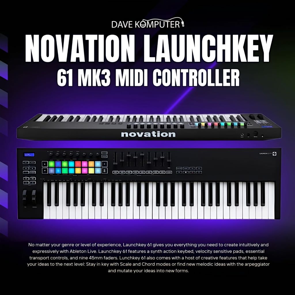 Jual Novation Launchkey 61 MK3 Midi Keyboard Controller | Shopee Indonesia