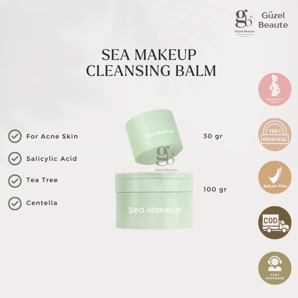 Jual •Guzel• Sea Makeup Cleansing Balm Pembersih Make Up Remover For ...