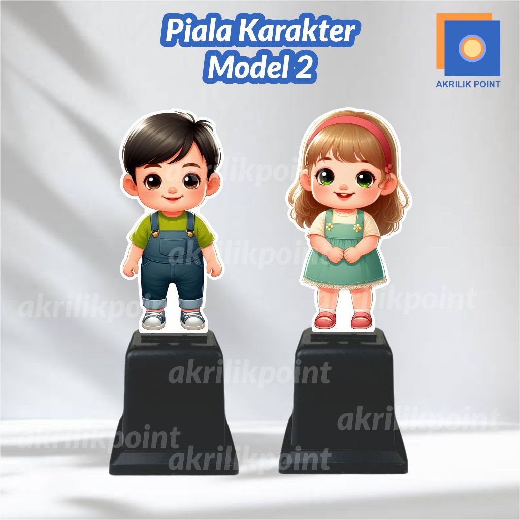 Jual PIALA LOMBA BALITA SEHAT Model 2 | Piala Akrilik Karakter Anak ...