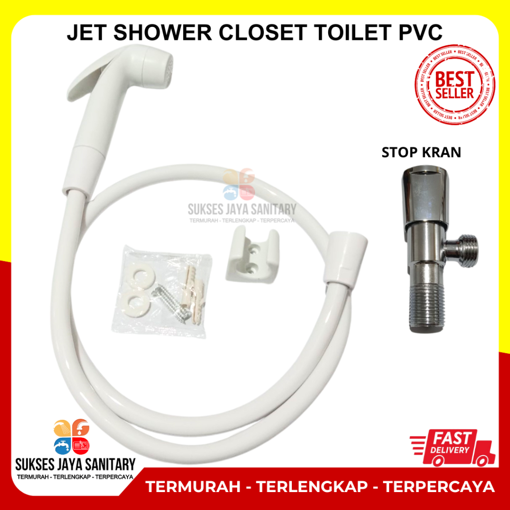 Jual Jet Shower Kloset Toilet Closet Cebok WC Semprotan Duduk Kamar Mandi Ringan Kamar Mandi ...