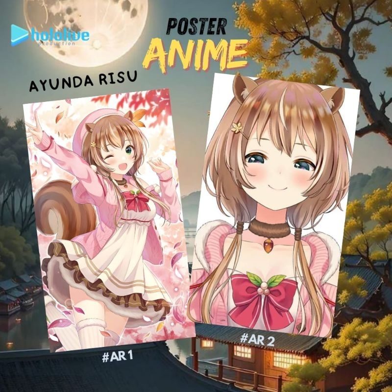 Jual Poster Anime / Vtuber Ayunda Risu | Shopee Indonesia